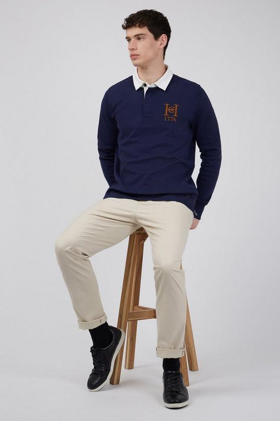 Trousers Slim Fit Pleat Front Chinos Hammond And Co